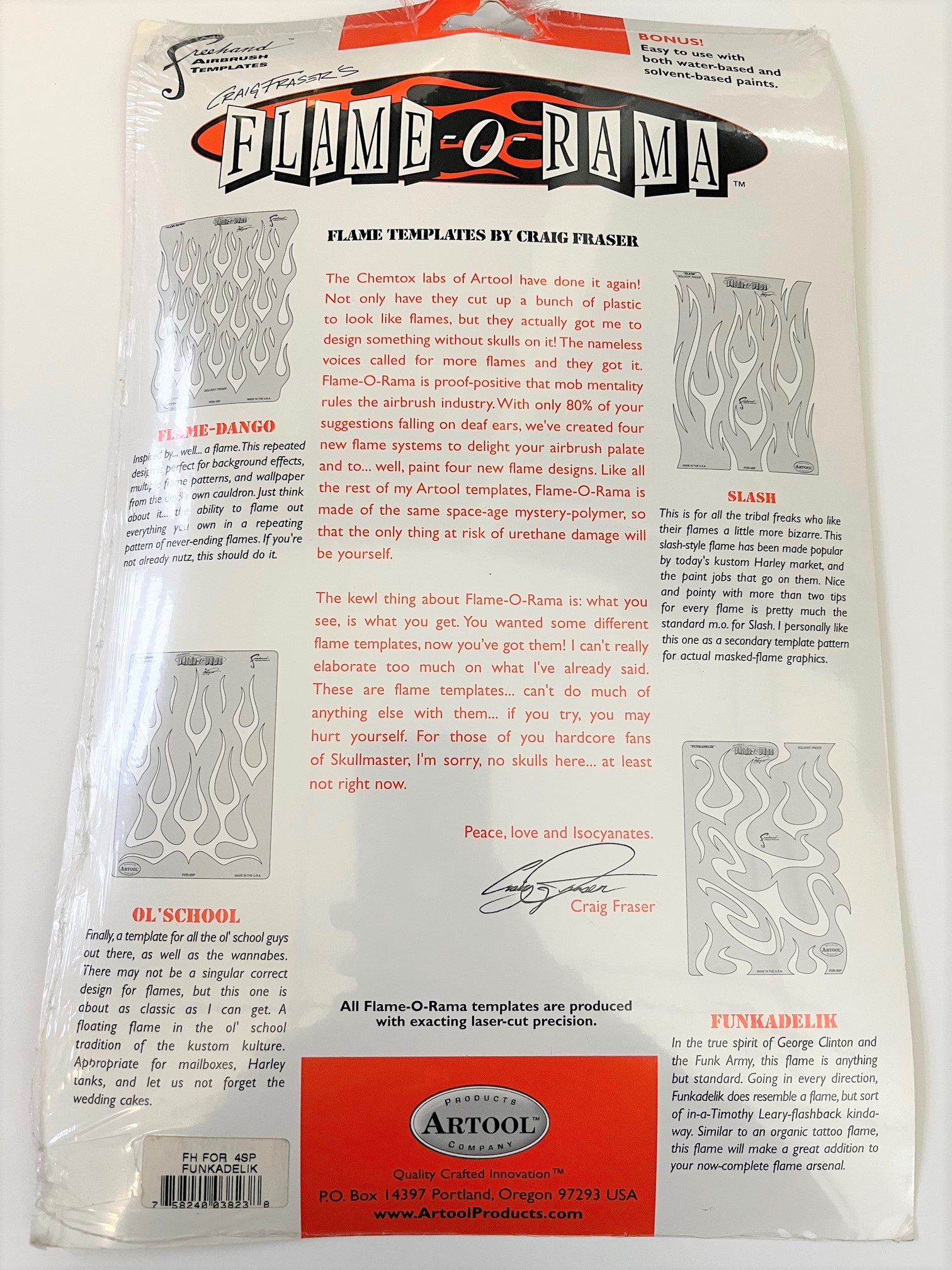 crazy airbrush | Artool Airbrush- Schablone Flame o Rama template ...