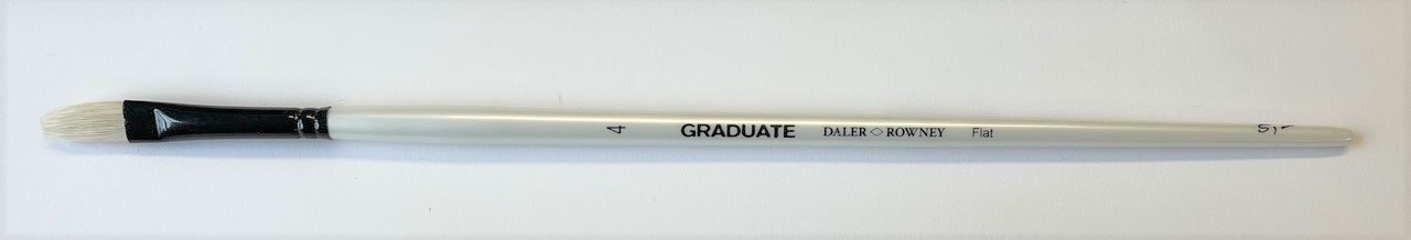 crazy airbrush | Daler Rowney Graduate Pinsel Flat Gr. 4, Naturborsten