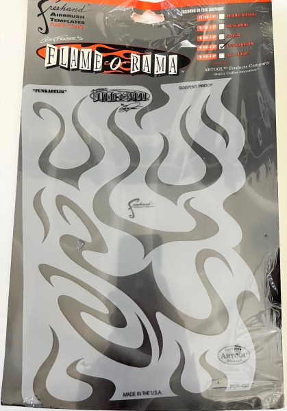 crazy airbrush | Artool Airbrush- Schablone Flame o Rama template ...
